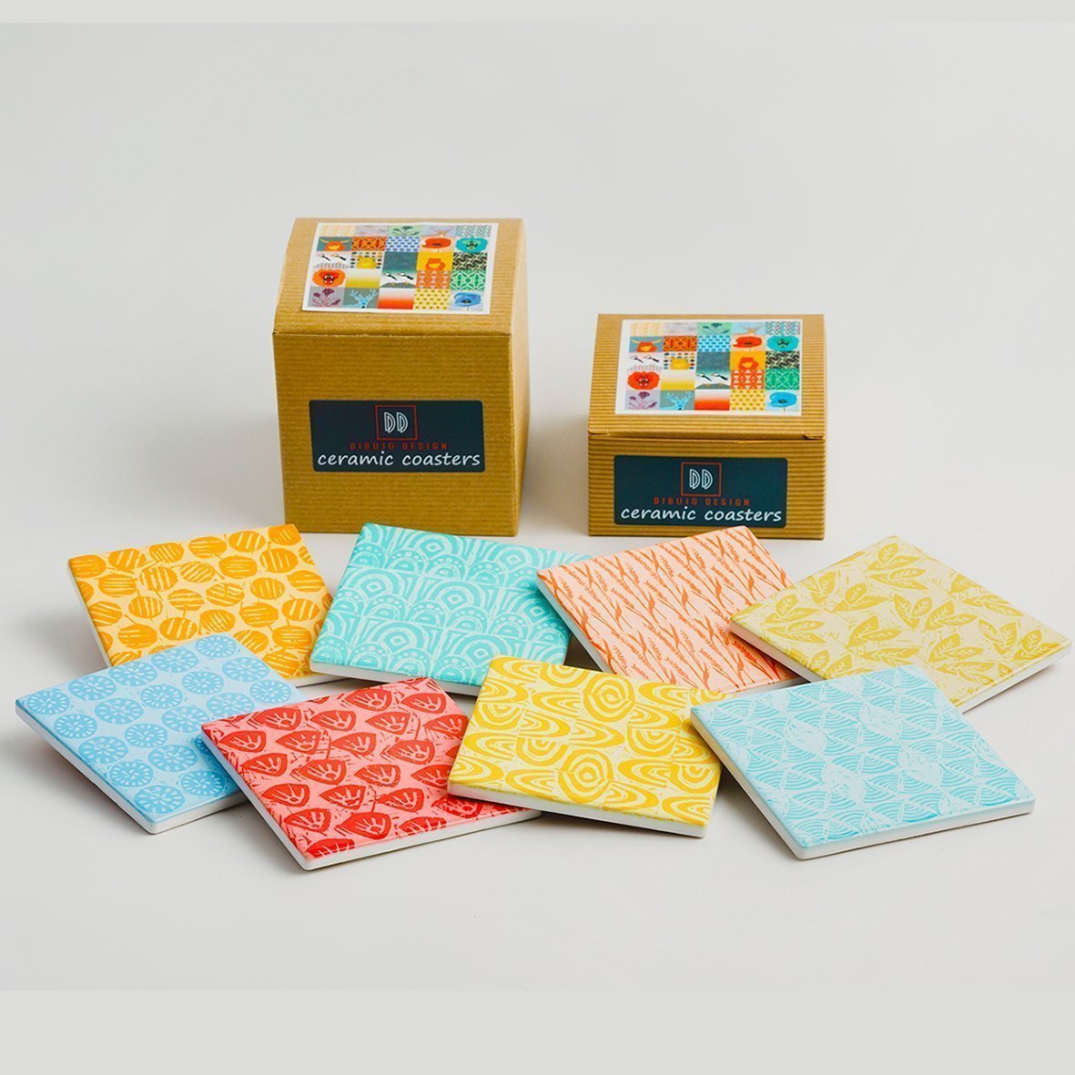 Wheat - Ceramic Coaster – Dibujo Design